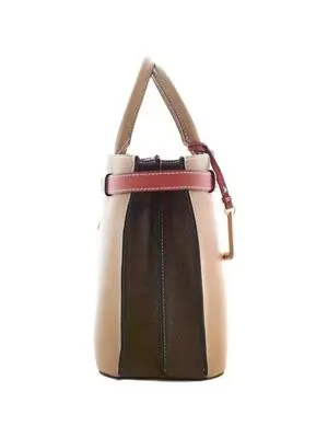 LANCEL Belted Leather Tote Bag