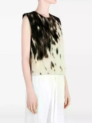 LEMAIRE Faux-fur Tie-back Top