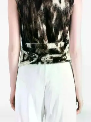 LEMAIRE Faux-fur Tie-back Top