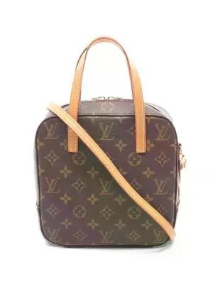LOUIS VUITTON 2003 Spontini Monogram Tote Bag - Brown