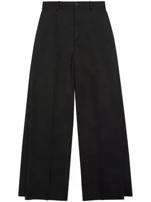 Balenciaga Pleated Virgin-wool Trousers