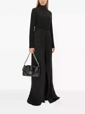 Balenciaga Pleated Virgin-wool Trousers - Black