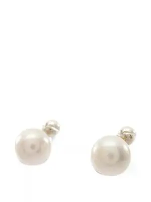Dior 2010s Tribales Faux-pearl Earrings - Neutrals