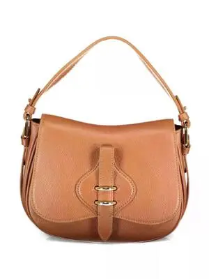 COCCINELLE Small Mavery Grained Leather Tote Bag - Brown