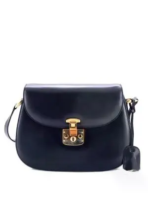 Gucci Vintage Lady Lock Flap Leather Small Crossbody Bag