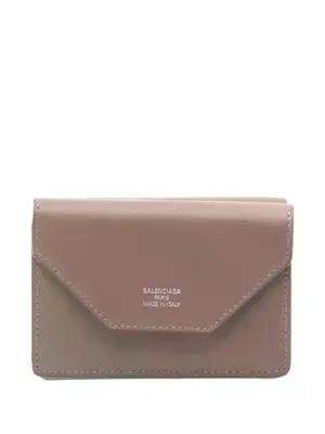 Balenciaga 2020s Mini Envelope Trifold Wallet - Neutrals
