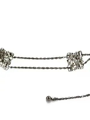MADISON 1970s Brutalist Mesh-link Chain Belt