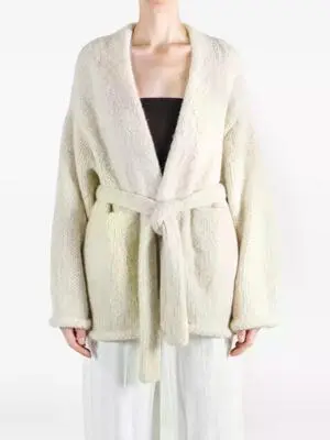 TAIGA TAKAHASHI Belted Chunky-knit Coat