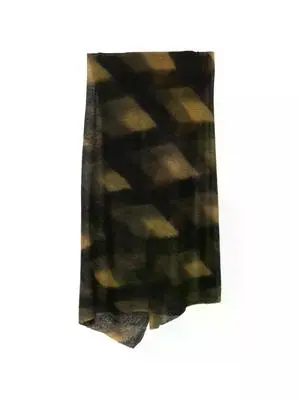 Botto Giuseppe Geometric-pattern Scarf - Black
