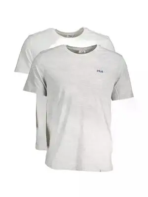 FILA Embroidered-logo T-shirt - Grey