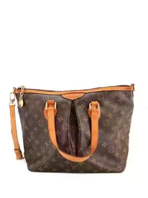 LOUIS VUITTON Palermo Handbag Monogram Canvas Pm Tote Bag - Brown