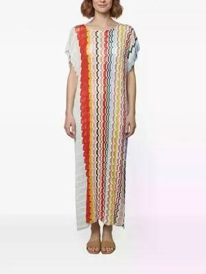 Missoni Stripe Open-knit Beach Cover-up