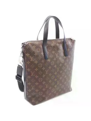 LOUIS VUITTON 2012 Kitan Macassar Monogram Tote Bag - Brown