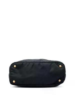 Prada 2013-2026 Tessuto Zip Top Convertible Tote Satchel - Black