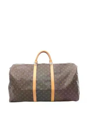 LOUIS VUITTON 2001 60 Monogram Keepall Bag - Brown