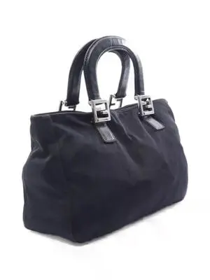 Fendi 2000s Ff Logo Tote Bag - Black