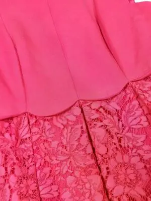 Valentino Garavani 2010s Scalloped Lace Mini Dress