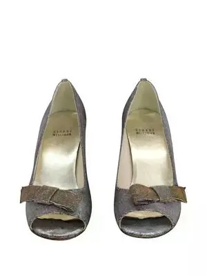 STUART WEITZMAN Bow-detail Peep-toe Pumps