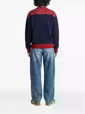 JW Anderson Logo-appliqué Half-zip Sweater