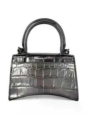 Balenciaga Hourglass Crossbody Bag - Silver