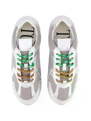 TORAL SHOES Metallic Leather-panelled Sneakers