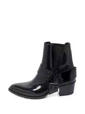 LOUIS VUITTON Rhapsodie Harness Ankle Boots - Black
