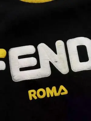 Fendi X Fila 2000s Logo-embroidered Sweater