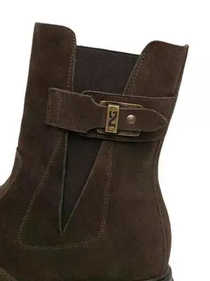 NEROGIARDINI Buckle-detail Suede Boots