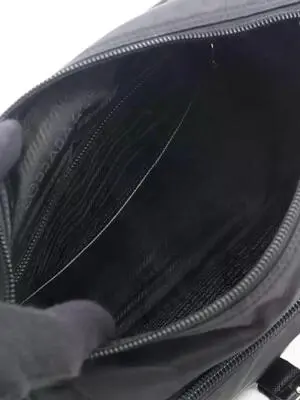 Prada Vela Saffiano Leather Shoulder Bag