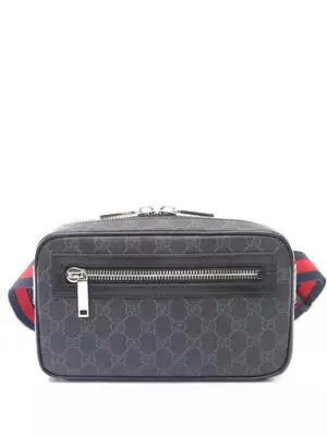 Gucci 2010s Gg Supreme Belt Bag - Black