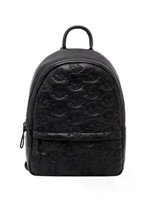 Karl Lagerfeld Monogram-embossed Backpack - Black