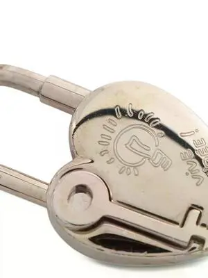 Hermès 2010s Vive L'idee Heart Padlock Bag Charm