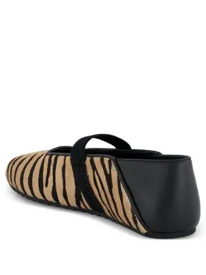 Fendi Academia Cavallino Ballet Flats