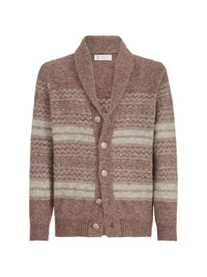 Brunello Cucinelli Wool Cardigan - Grey