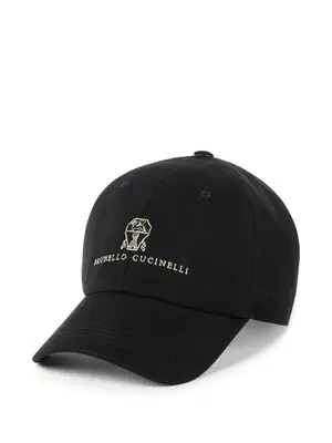 Brunello Cucinelli Logo Baseball Cap - Black