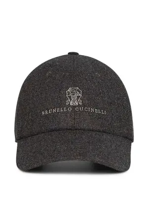 Brunello Cucinelli Wool Baseball Cap - Grey