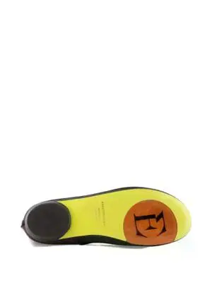 ERNESTO DOLANI Miranda Pony-fur Ballet Flats