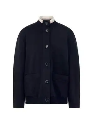 MARCCAIN Ribbed-trim Button-up Cardigan