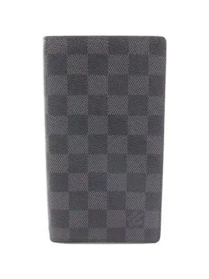 LOUIS VUITTON 2012 Brazza Damier Graphite Wallet - Black
