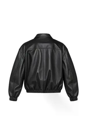 AWGE Suede-panel Leather Jacket
