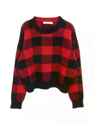 Dior 2010s J'adior 8 Gingham Sweater - Red