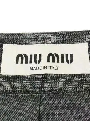 Miu Miu 2010s Pleated Mini Skirt