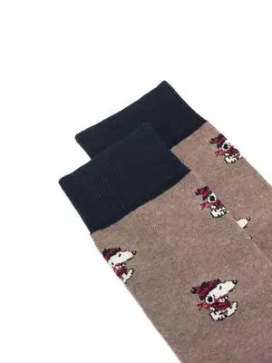 IN THE BOX Peanuts-print Cotton Socks
