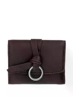 Marc O'polo Leni Knotted Leather Wallet - Red