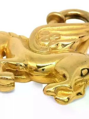 Hermès 1993 Pegasus Cadena Pendant - Gold