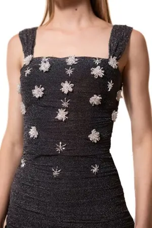 PatBO Thereza Tulle Midi Dress