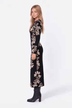 YAKIRA BELLA Verona Long Sleeve Maxi Dress