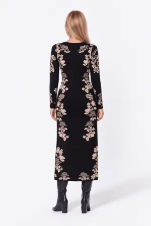 YAKIRA BELLA Verona Long Sleeve Maxi Dress