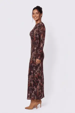 YAKIRA BELLA Mylah Long Sleeve Maxi Dress