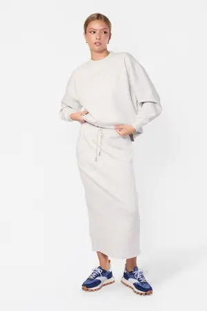 YAKIRA BELLA Kaia Maxi Skirt - Heather Grey
